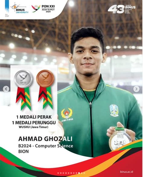 Mahasiswa Binus Online Compuer Science Berprestasi Di Ajang Pon Xxi