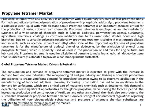Propylene Tetramer Market Growth Forecast And Value Chain 2017 2027