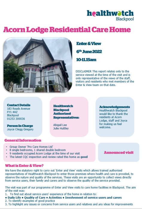 Welcome To Healthwatch Healthwatch Blackpool