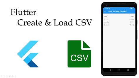 Flutter And Csv Create And Load Youtube