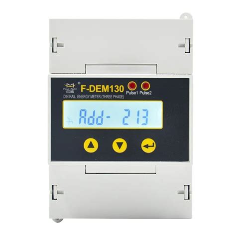 Din Rail Single Phase Multifunction Modbus Energy Meter With Remote Reading Function Buy