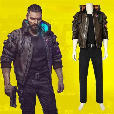게임 사이버 2077 펑크 2077 메인 캐릭터 V 코스프레 의상 패션 펑크 자켓 Aliexpress