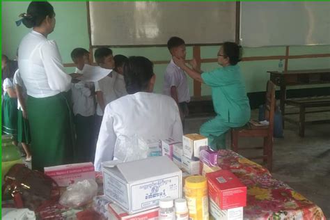 သီပေါမြို့နယ် အမှတ် ၇ အခြေခံပညာမူလတန်းလွန်ကျောင်းတွင် ကျန်းမာရေးဆိုင