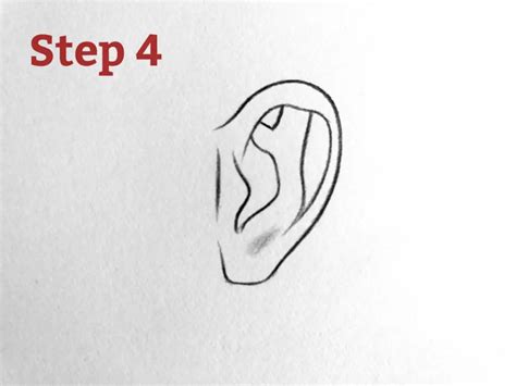 How To Draw An Ear Step By Step Ear Drawing For Beginners Draweazy