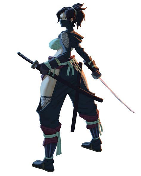 Female Ninja Kunoichi Pinup Aos War Games Rol Dungeons And Etsy Canada