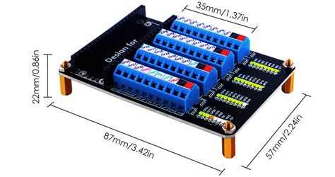 52pi Screw Terminal Board For Raspberry Pi Picopico W Robotshop