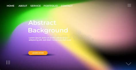 Minimalist Landing Page Abstract Colorful Holographic Mesh Background Website UI Design