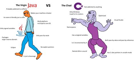 Virgin Java The Chad Meme Learn C Learning Java