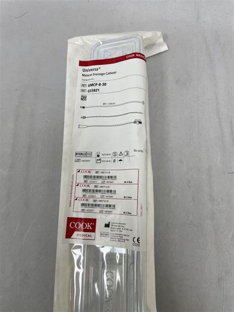New Cook G55821 Universa Malecot Drainage Catheter Suprapubic Set 8f X