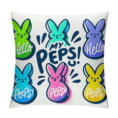 Comio Easter Pillow Covers Easter Decorations For Home Bunny Truck