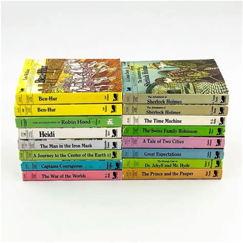 16 Vtg Early 80s Moby Illustrated Classics Books