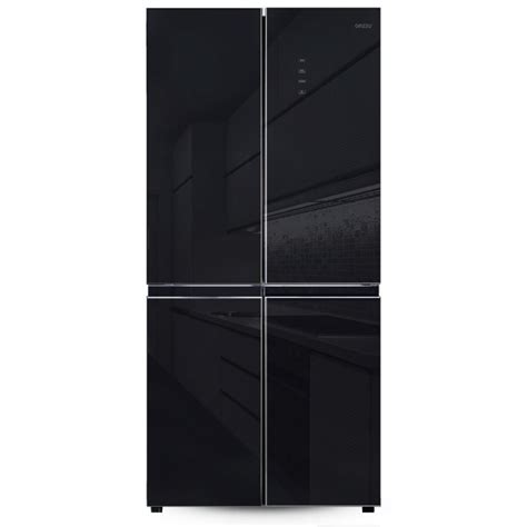 Холодильник Ginzzu NFK-525 черное стекло купить в интернет-магазине ...