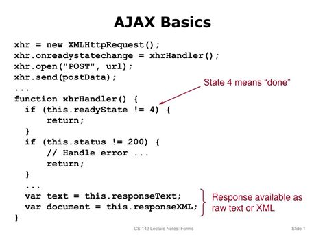 Ppt Ajax Basics Powerpoint Presentation Free Download Id5549468