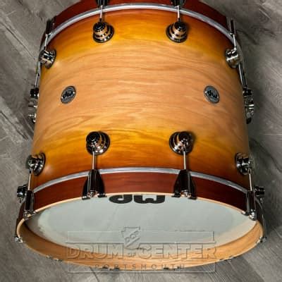 DW Collectors Pure Oak Pc Drum Set Satin Burnt Toast Fade Reverb
