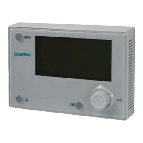 Siemens Climatix Hmi Dm Basic Documentation Pdf Download Manualslib
