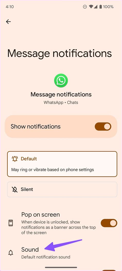 How To Set Custom Notification Sound For Specific Contacts On Whatsapp Guiding Tech