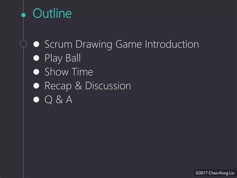 Scrum Drawing Game 2 0 Draw Your Dream House Chao Kung Liu Ppt