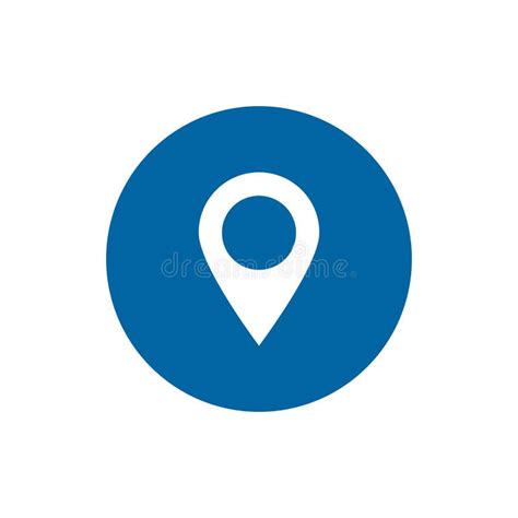 Gps Pointer Location Round Icon Stock Vector Illustration Of Sign Pointer