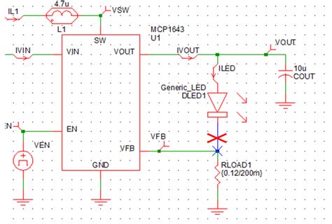 Mplab Mindi Analog Simulator Peak Current Mode Step Up Led Current Regulators