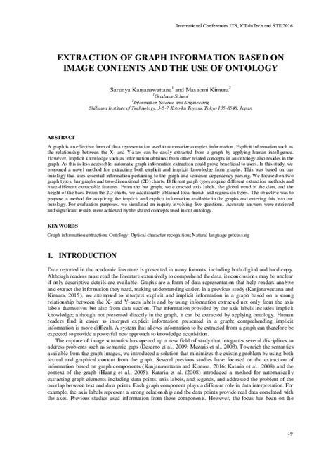 Pdf Extraction Of Graph Information Based On Image Contents And The