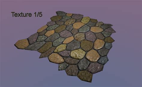 Tileable 중세 돌 바닥 3d 모델 15 Obj Fbx Blend 3ds Free3d