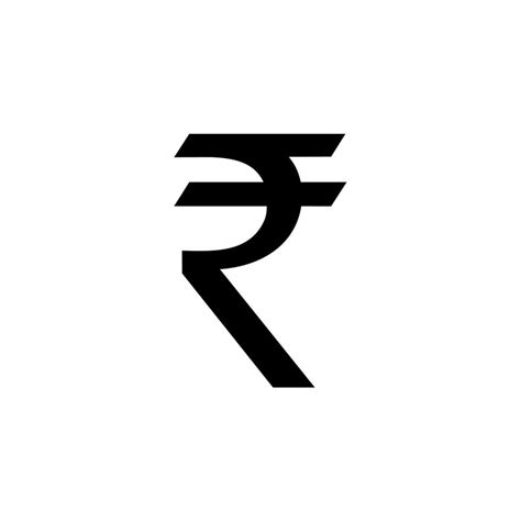 India Currency Rupee Icon Symbol Vector Illustration 9793636 Vector