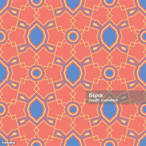 Latar Belakang Mulus Multimetris Cerah Geometris Elemen Biru Dan Krem
