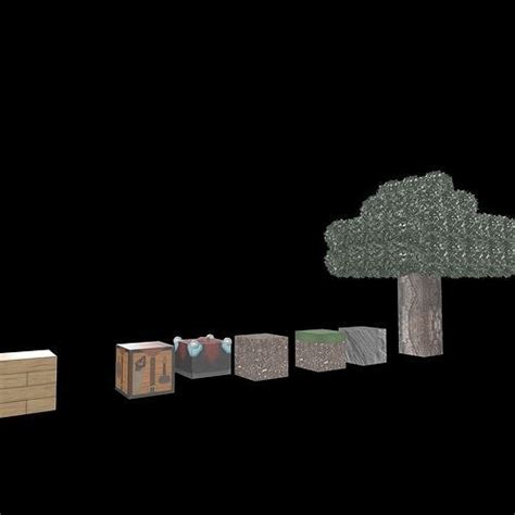 Minecraft Blocks 3d Model Cgtrader
