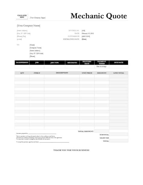 Sample Quotation Template In Microsoft Word Excel Template Net Vrogue