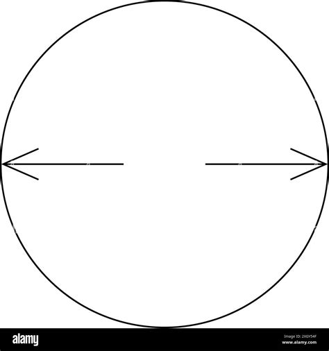 Diameter Symbol Icon Illustration Design Stock Vector Image And Art Alamy