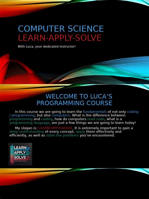 Computer Science Programming Basics Pdf
