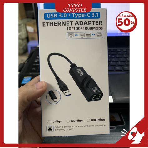 Cáp Chuyển Đổi Usb To Lan 2 0 3 0 Type C Ra Lan Hub Sang Lan 10