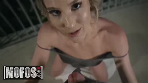 White Haired Brittany Benz Gets Face Screwed Point Of View And Slobbers Jizm