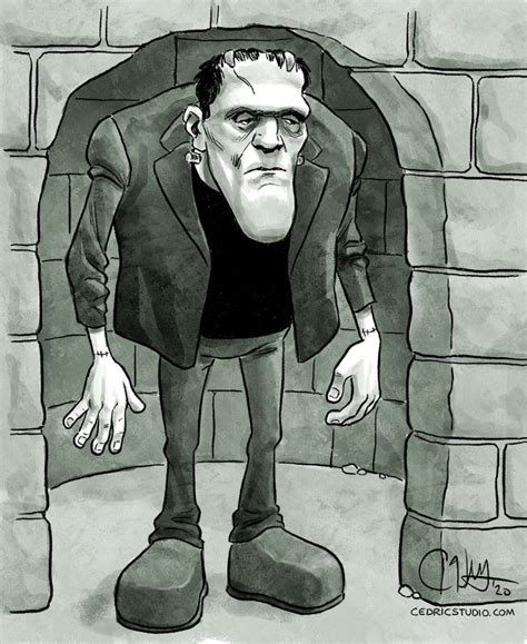 Frankenstein Sketch Caricaturas