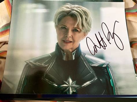Annette Bening Signed 8x10 Captain Marvel Supreme Intelligence Glossy