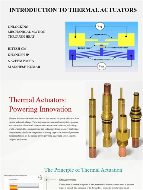 Thermal Actuators Powering Innovation Pdf Actuator Automation