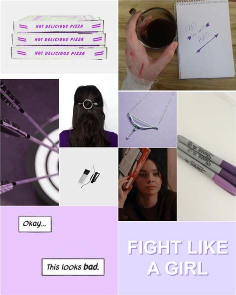 Kate Bishop Clint Baron Arco Arquería Flechas Marvel Purple Morado