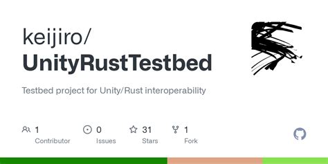 Github Keijiro Unityrusttestbed Testbed Project For Unity Rust Interoperability