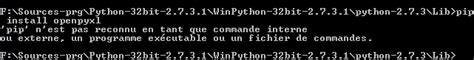 [python 2 x] installation bibliothèque openpyxl bibliothèques tierces python