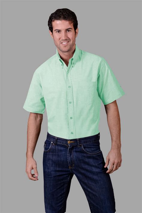 Camisa Oxford Manga Corta Camisas Ferruche