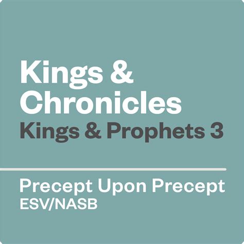 Kings And Prophets Part 3 — Precept Upon Precept Precept Ministries Canada