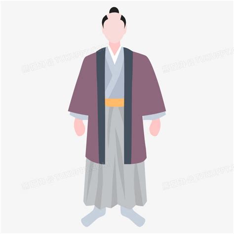 一组卡通矢量日式服装人物系列四PNG图片素材下载 人物PNG 熊猫办公