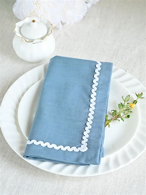 Hydrangea Blue Table Napkins Set Of 4 Cananor Guild