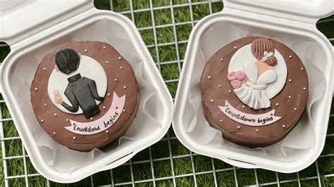 Bridal Countdown Cake Duo Bento Cake Yummycake