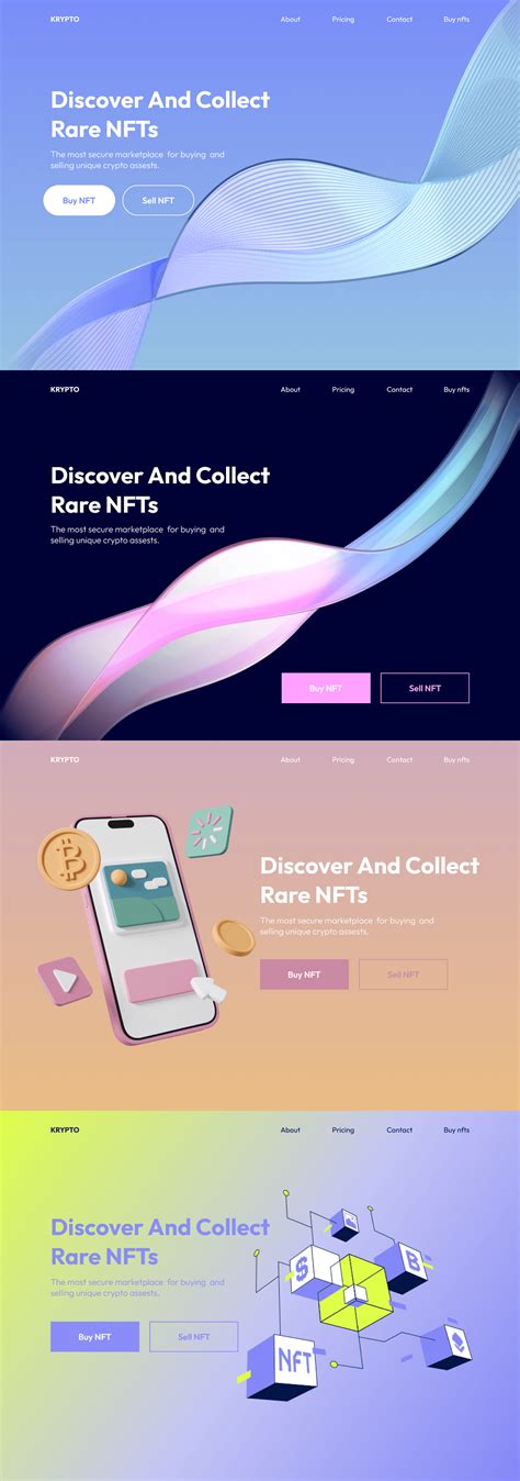 Nft Crypto Web Ui Design User Interface Website Behance