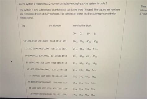 Solved Cache System B Represents A Way Set Associative Chegg Com