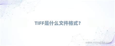 tiff是什么文件格式？ 密码极客