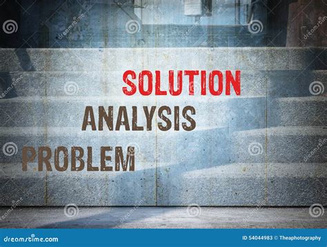 Problem Analysis Solution Stock Illustration Image 54044983