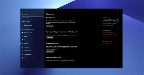 How The New Reset Feature Works In Windows 10 Version 1903