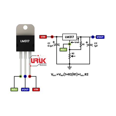 LM317 Adjustable Voltage Regulator 1 25 37V 1 5A UrukTech